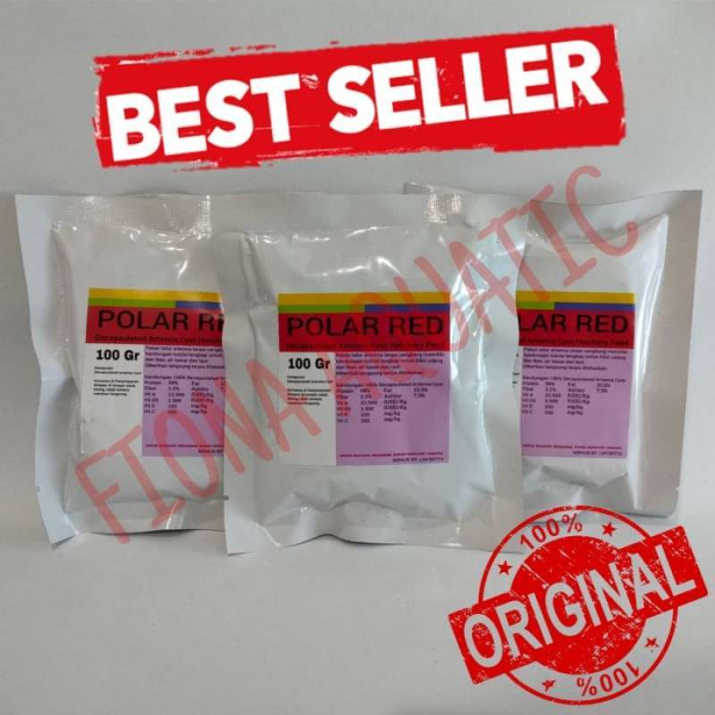 Promo Polar Red 100 Gram / Artemia Polar Red / Artemia Instan / Artemia ...