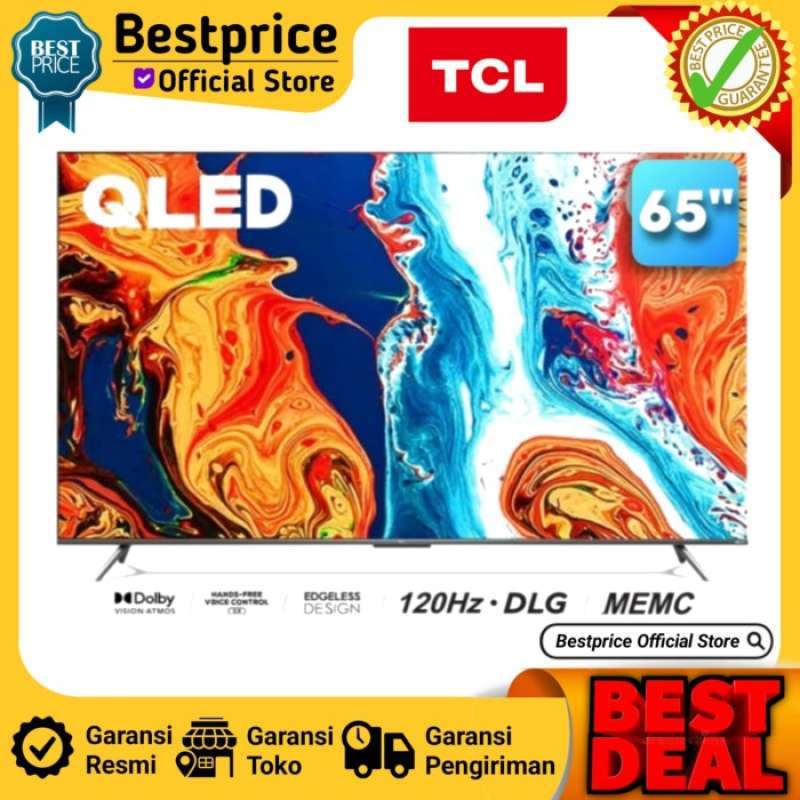 Promo Tcl 65c635 Qled Tv 65 Inch Smart Google Tv 65 C635 4k Uhd Dolby ...