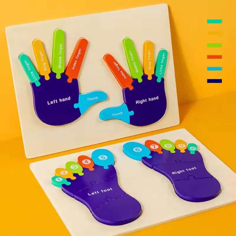 Promo Mainan Edukasi Puzzle Kayu Bentuk Kaki Dan Tangan Untuk Anak Usia ...