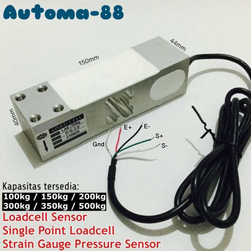 Jual loadcell hiyutec lcs-2160 c3 150 x 44 x 40 mm single point load cell - 150kg di Seller ...