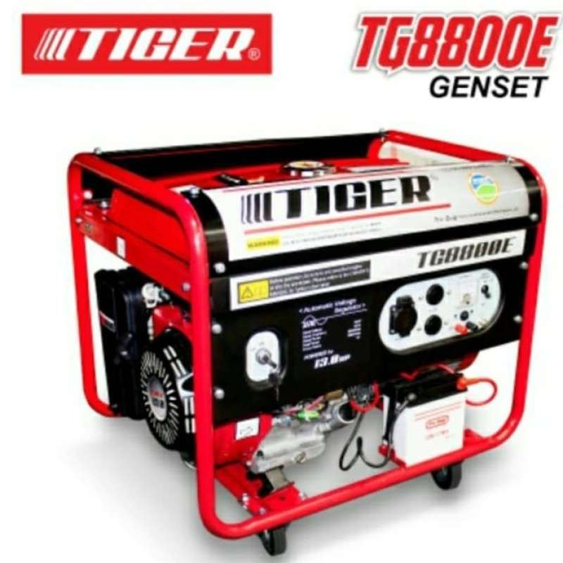 Promo Genset Tiger 5000 Watt Tg8800 E Tg 8800 Generator Listrik Tembaga ...