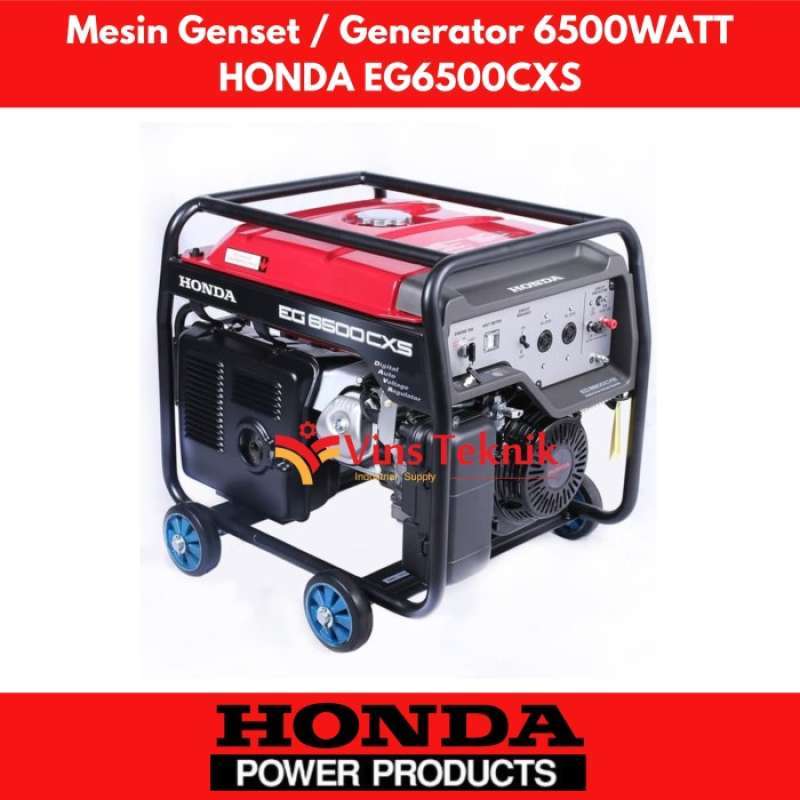 Promo Mesin Genset Eg6500cxs Honda Generator Eg 6500 Cxs 6500watt Diskon 23% Di Seller Cv ...