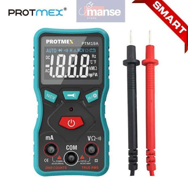 Promo Avometer Multitester Digital Full Auto Ptm19a - Negative Lcd ...