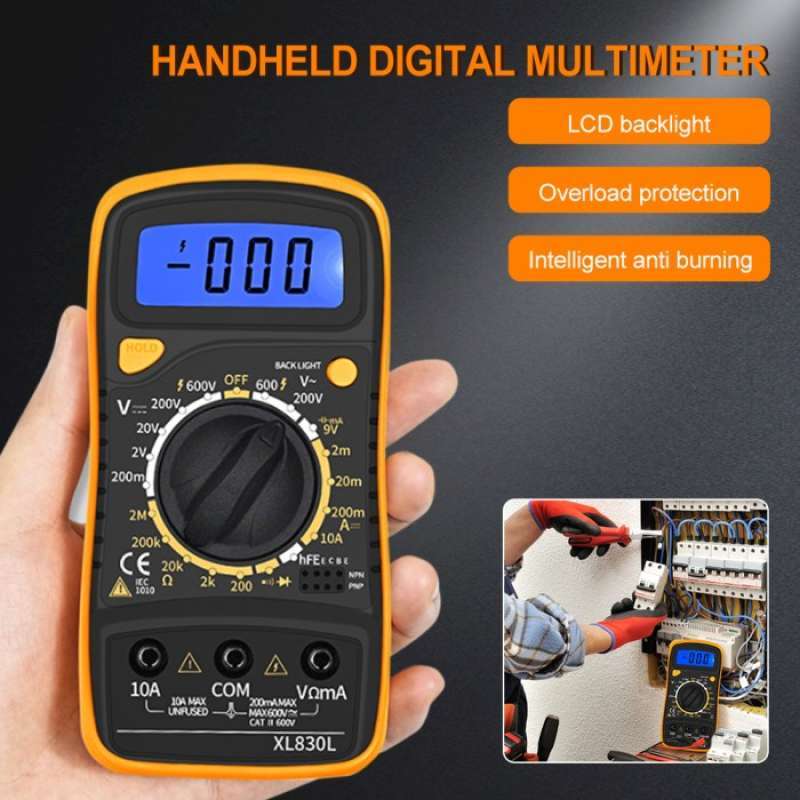 Promo Digital Multimeter AVO Meter XL830 Tester XL 830 Volt Ampere Ohm ...
