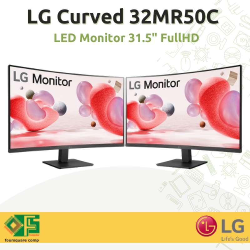 Promo Lg 32mr50c Led Monitor 32 Inch Curved Fullhd 100hz Freesync Resmi ...