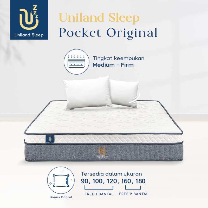 Promo Uniland Sleep Kasur Pocket Original Plushtop 27cm Diskon 54% Di ...