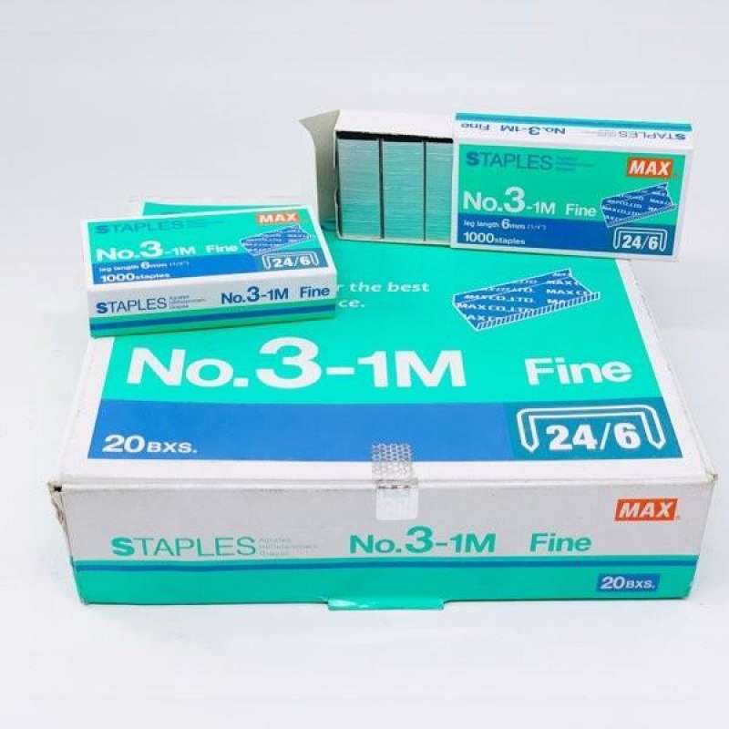 Jual Refil / Isi Staples Max No. 3-1m Besar Di Seller Goshen Shop ...