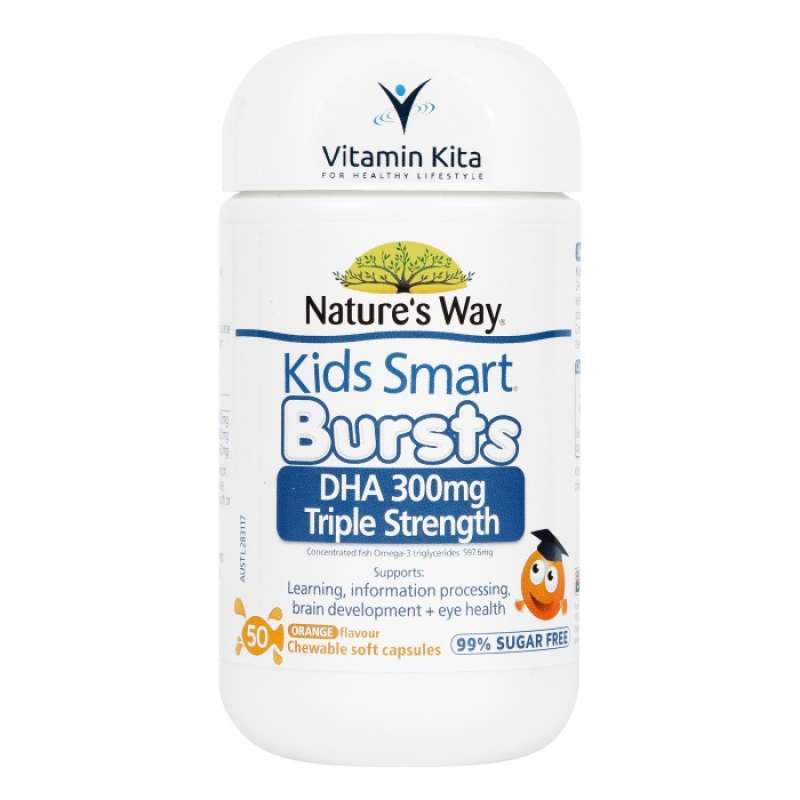 Promo Nature's Way Kids Smart Triple Strength Dha 300mg (50 Soft Caps ...