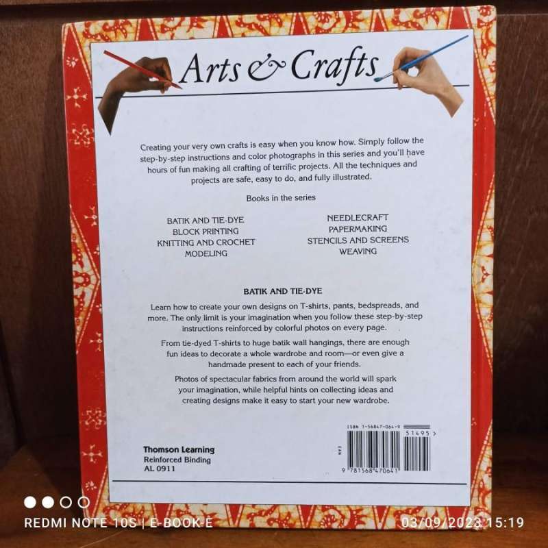 Jual buku ketrampilan arts dan craft batik and tie dy HC 32 hal berwarna di Seller e-book-e ...