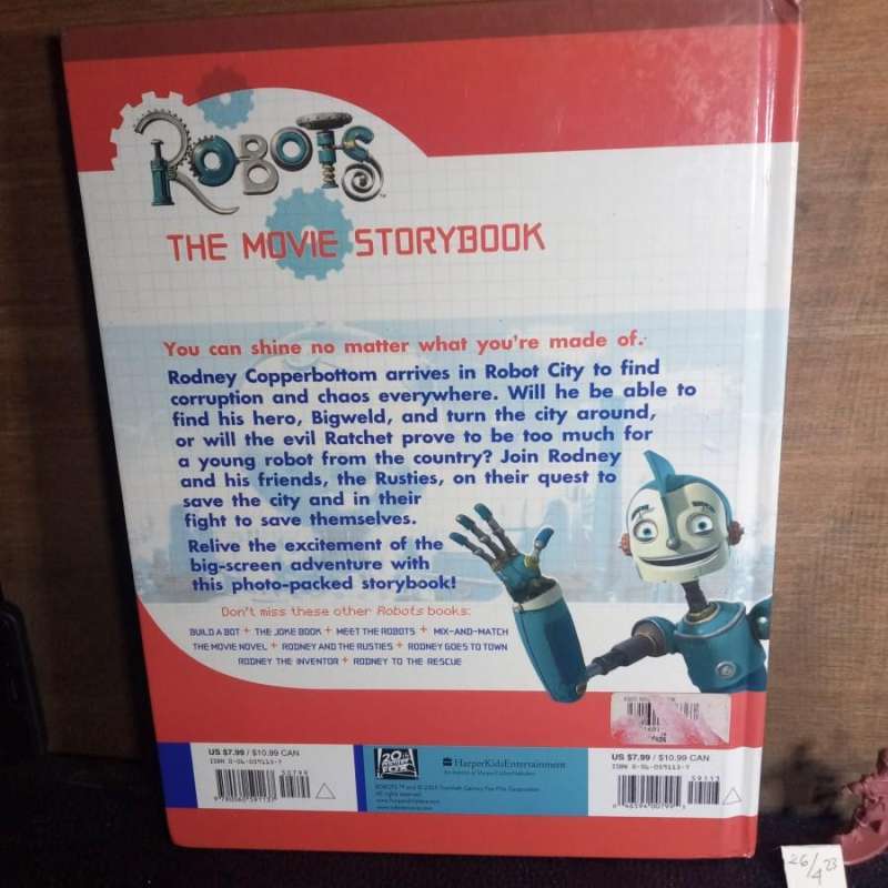 Jual cerita anak bahasa Inggris robots the movie story book hard cover ...