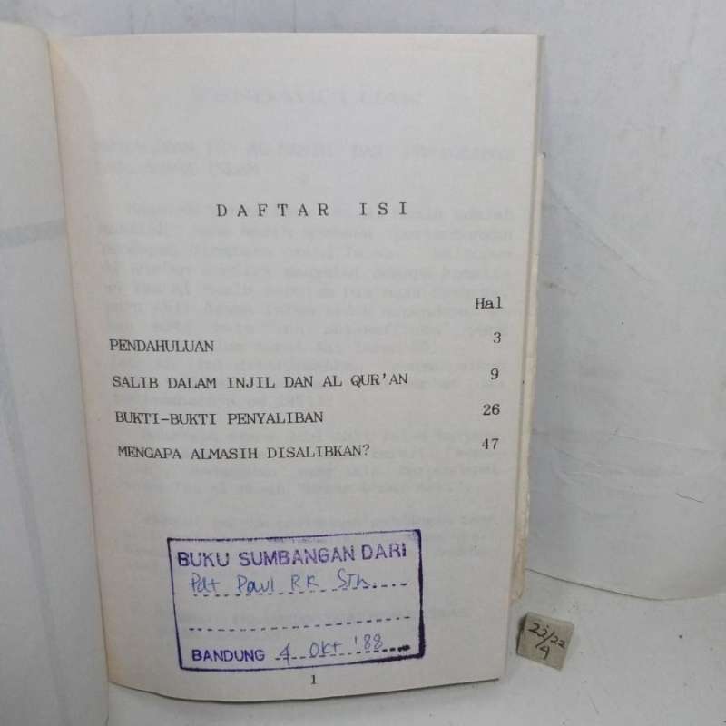 Jual Buku Agama Nasrani Salib Dalam Injil Dan Alquran 56 Hal Di Seller ...