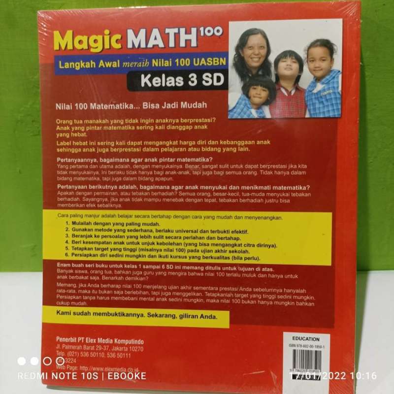 Jual Magic Math 100 Langkah Awal Meraih Nilai 100 Uasbn Kelas 3 Sd Di ...