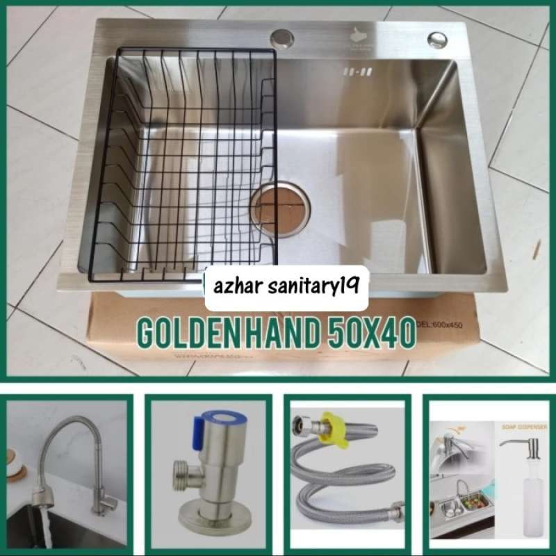 Promo Kitchen Zink Onan Model Bolzano 50ã—40 Bak Cuci Piring Stainless ...