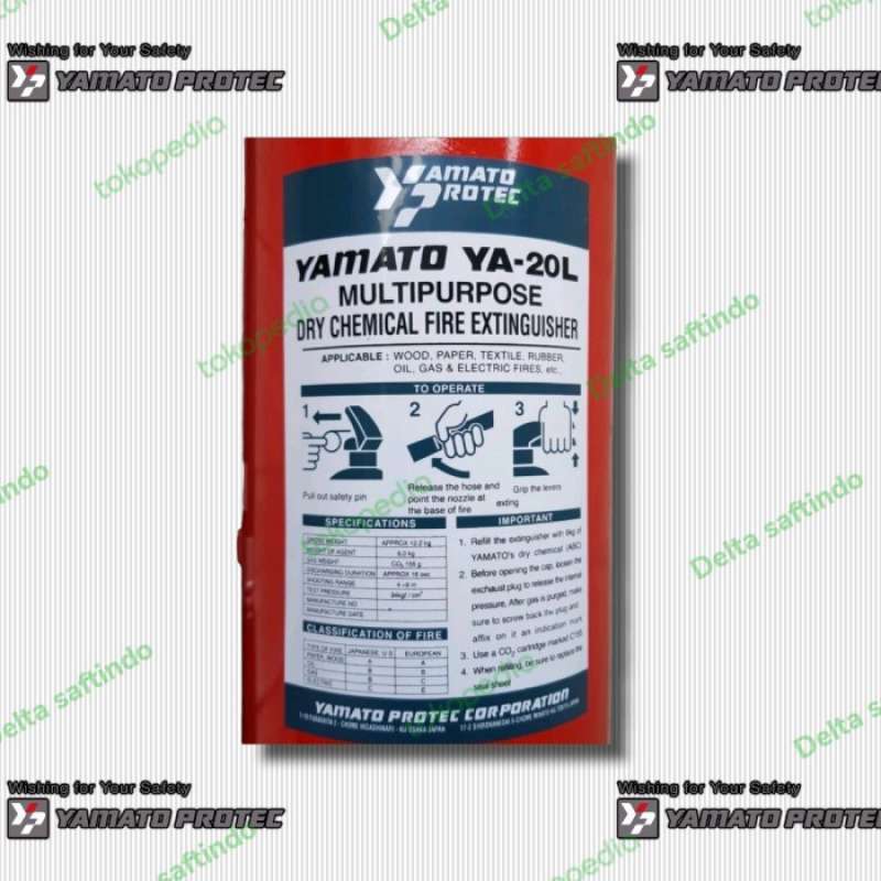 Promo Apar Yamato 6kg Powder Ya 20l Tabung Pemadam Abc Dry Chemical 6 Kg Diskon 23% Di Seller Cv ...