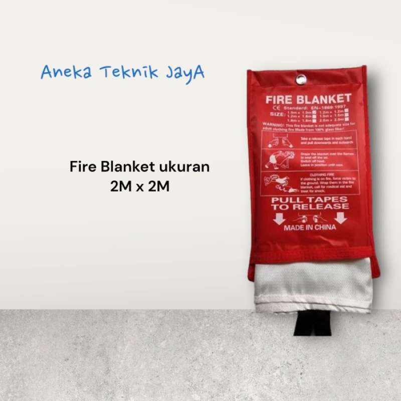 Promo Fire Blanket 2 x 2 meter / Selimut Pemadam Api 2m x 2m Diskon 23% ...