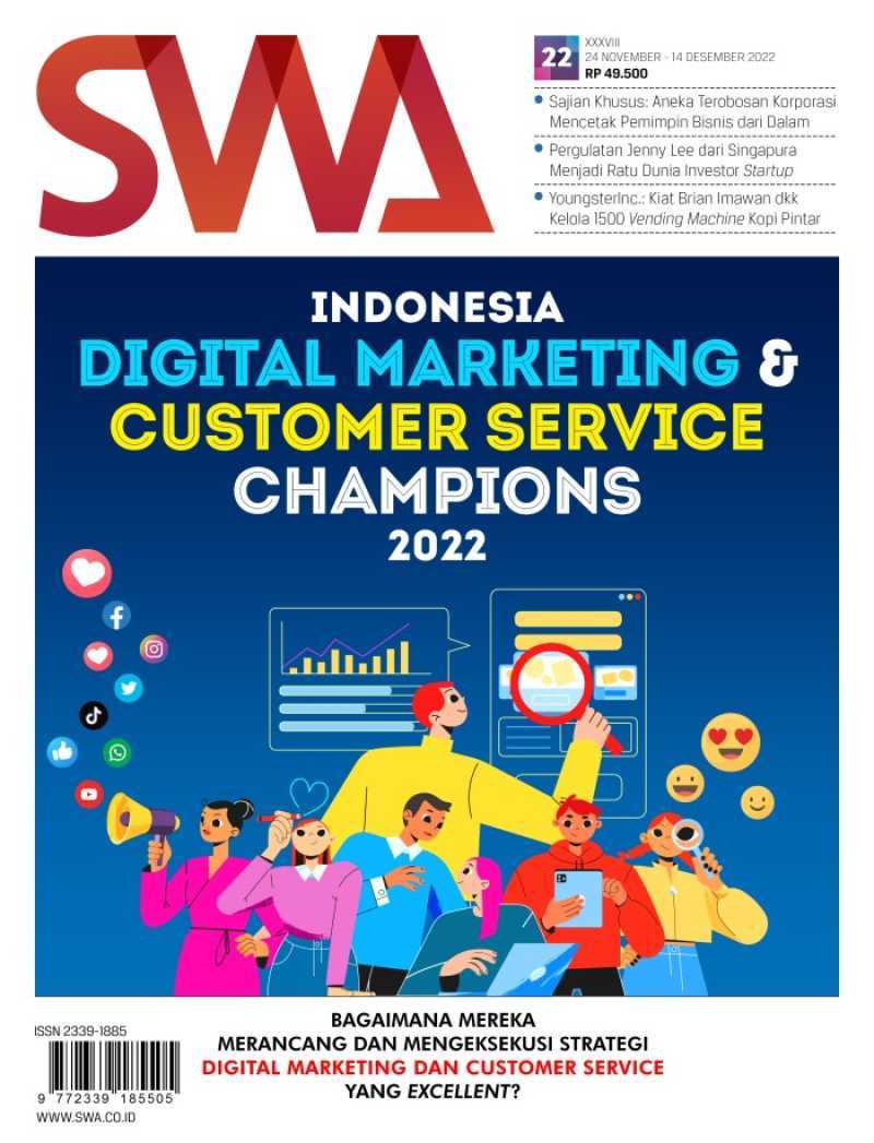 Promo Majalah SWA edisi 22/2022 Indonesia Digital marketing Diskon 23% ...
