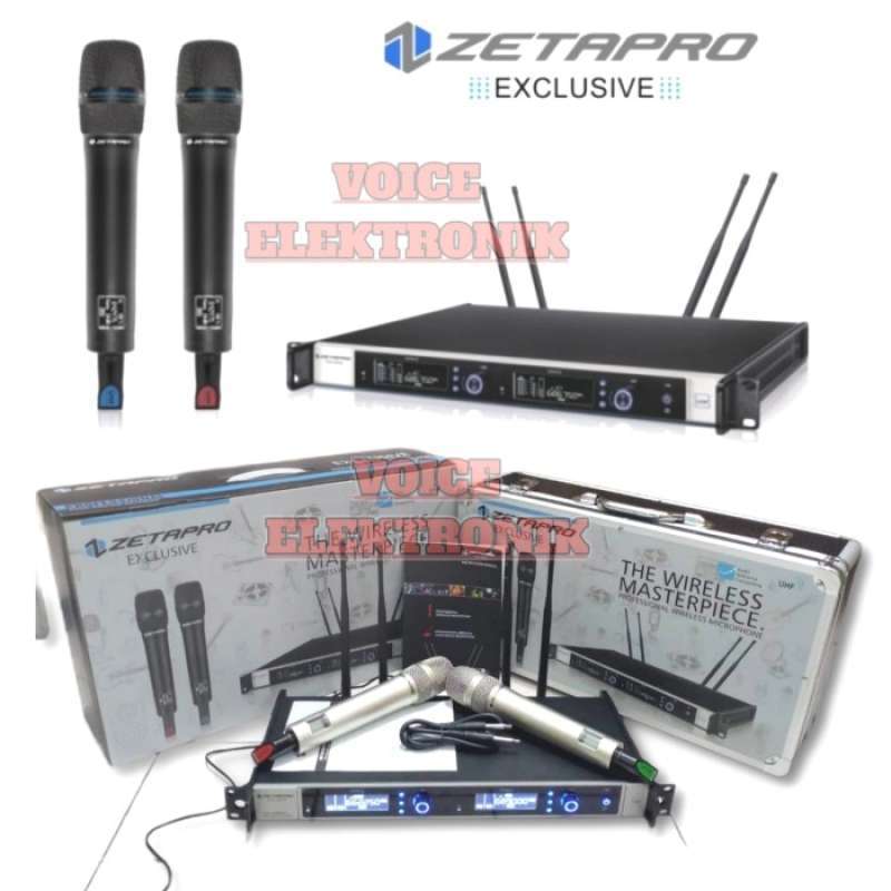 Promo Mic Wireless Zetapro Exclusive Handle Hitam/putih Diskon 23% Di ...