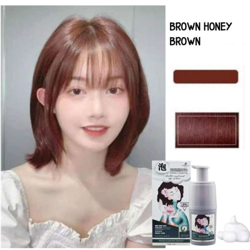 Promo Shampoo Bubble Mousse Hair Color shampo busa penutup uban Diskon ...