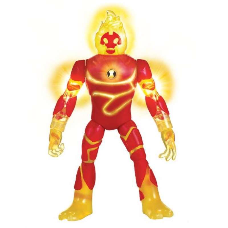 Promo Ben 10 Heatblast Deluxe Power Up Figure With Light & Sounds ...