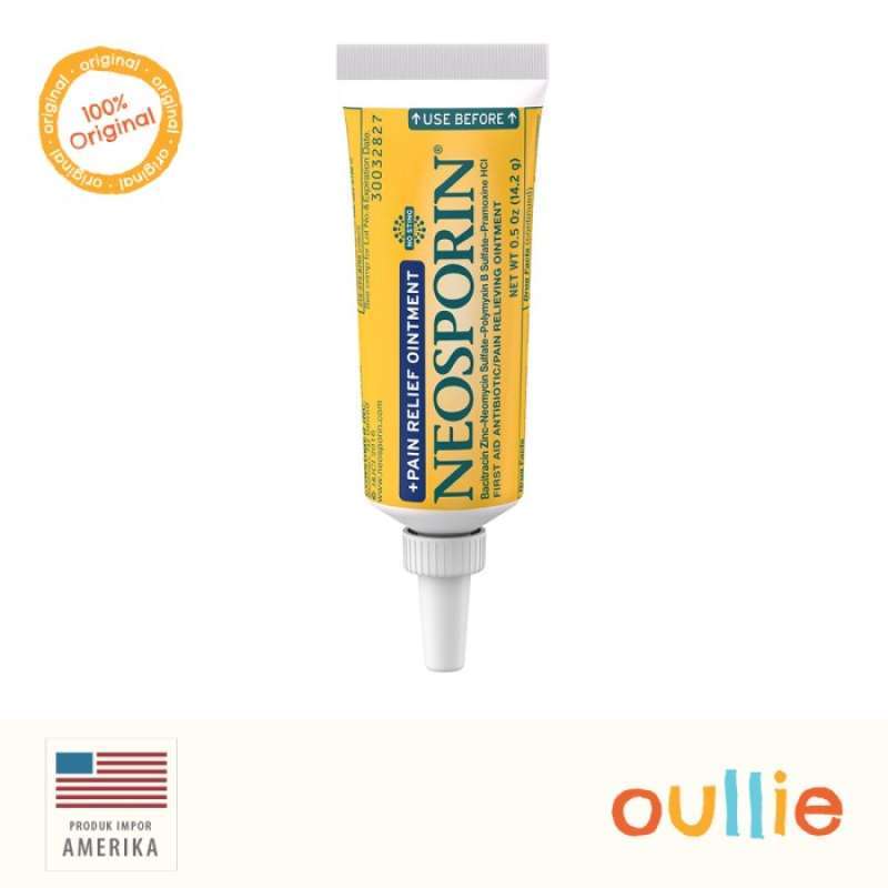 Promo Neosporin + Pain Relief Ointment 0.5 fl oz (14.2g) Diskon 33% di ...
