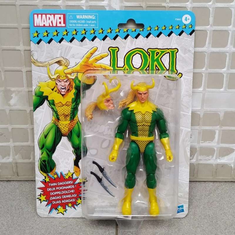 Promo HASBRO MARVEL LEGENDS RETRO CLASSIC LOKI VINTAGE CARD SERIES ...