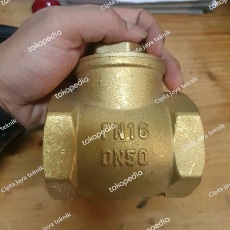 Jual Limited Swing Check Valve Kuningan / Klep Tabok 2 (inch) Pn16 Di ...