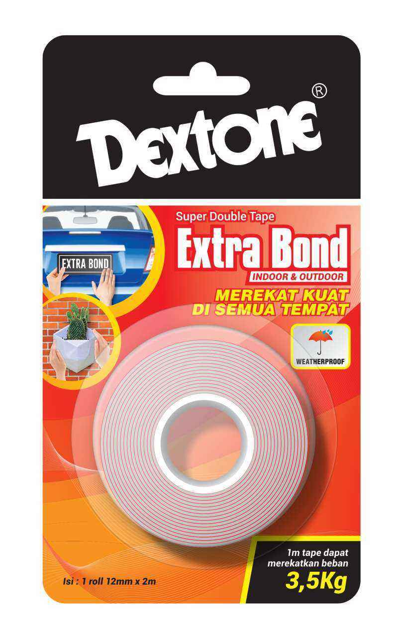 Promo Dextone Double Tape Extrabond Merah / Isolasi / Perekat Diskon 29 ...