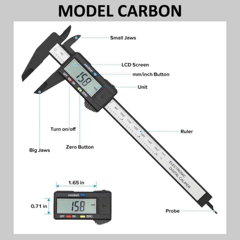 Promo ALAT UKUR JANGKA SORONG SIGMAT SKETMAT VERNIER DIGITAL CALIPER KALIPER Diskon 23% di ...