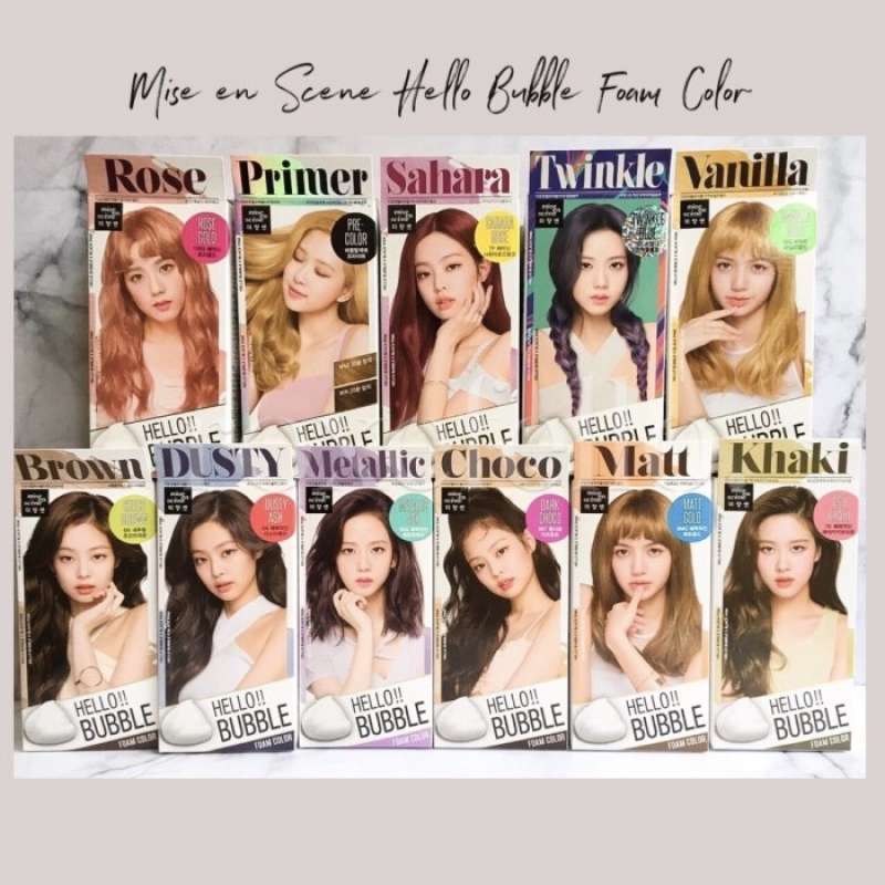 Jual Mise en Scene Hello Bubble Foam Color Hair Dye - Mermaid di Seller ...