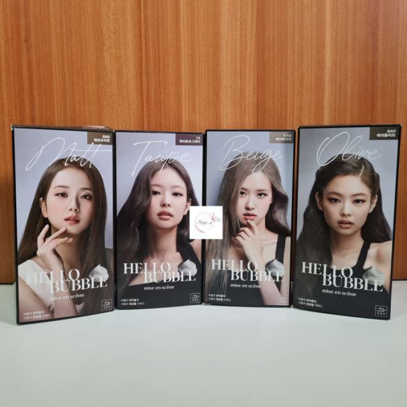 Jual Mise En Scene Hello Bubble 2021 Blackpink Hair Colour. Ash Taupe ...