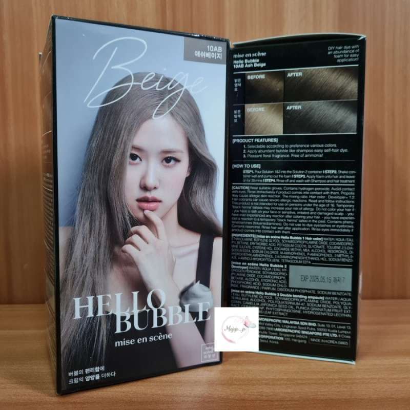 Jual Mise En Scene Hello Bubble 2021 Blackpink Hair Colour. Ash Taupe ...