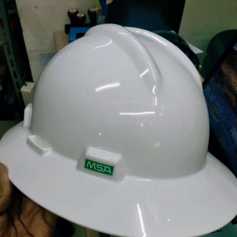 Promo Helm Proyek / Helm / Msa V-gard Full Brim + Fastrac Msa Gina ...