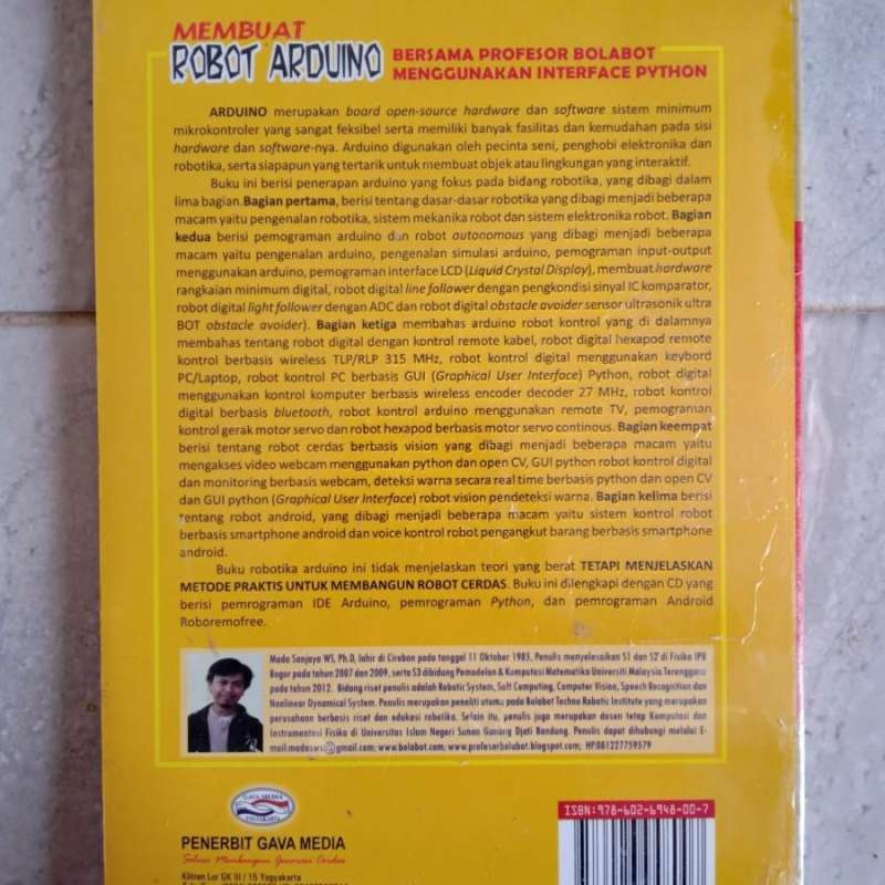 Jual Membuat Robot Arduino bersama Profesor Bolabot Menggunakan Interface di Seller Samudra_Solo ...