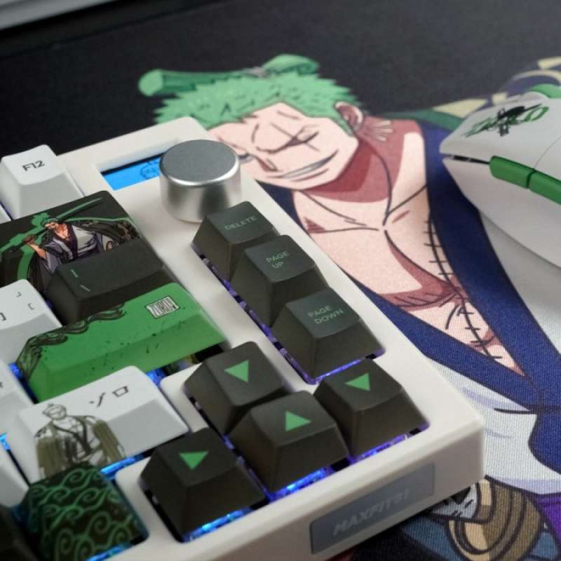Promo Fantech One Piece Keycaps SET ZORO PBT DYE SUB Cherry Profile ...