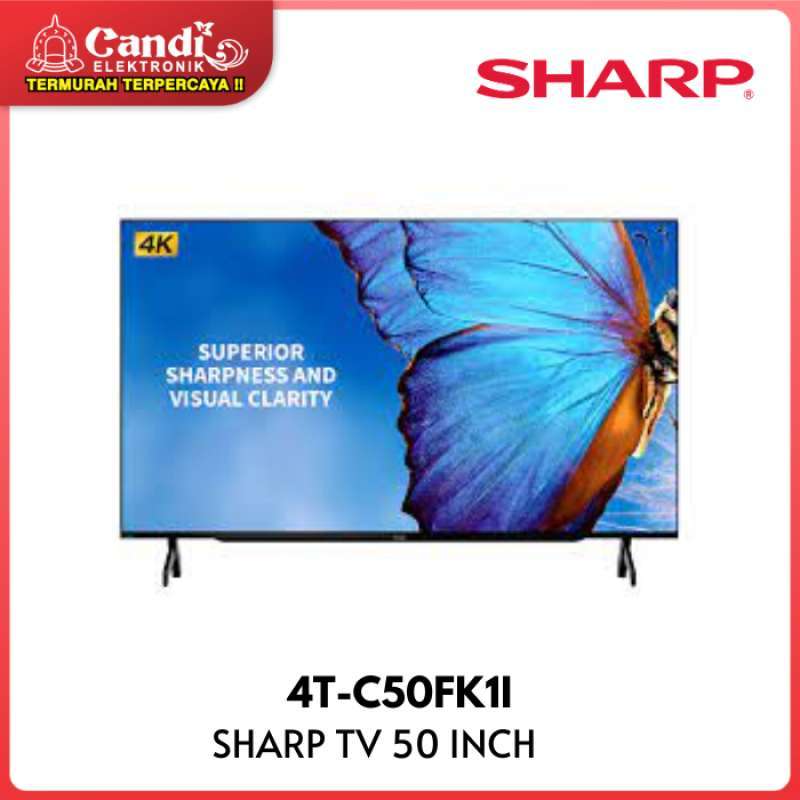 Jual SHARP 4K Google TV 50 inch Frameless 4T-C50FK1I di Seller Candi ...