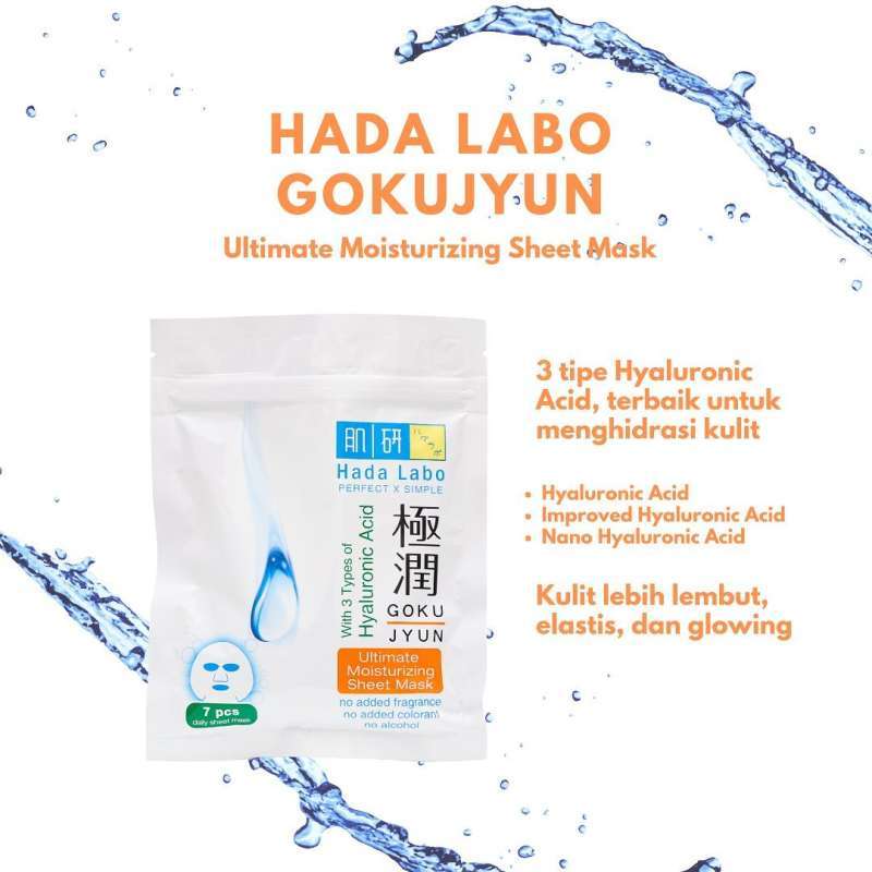 Promo WHS - Hada Labo Gokujyun Ultimate Moisturizing Sheet Mask Diskon ...
