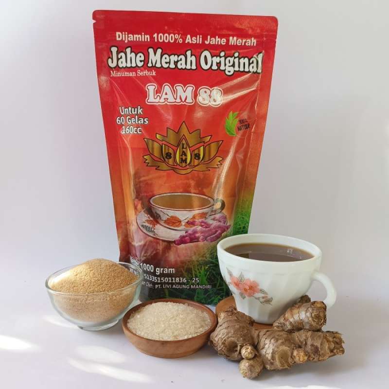 Promo jahe merah instan bubuk 1kg Diskon 33% di Seller Rizky Putra Shop ...