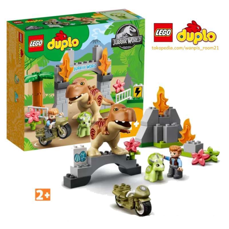 Promo LEGO DUPLO 10939 T. Rex and Triceratops - Jurassic World ...