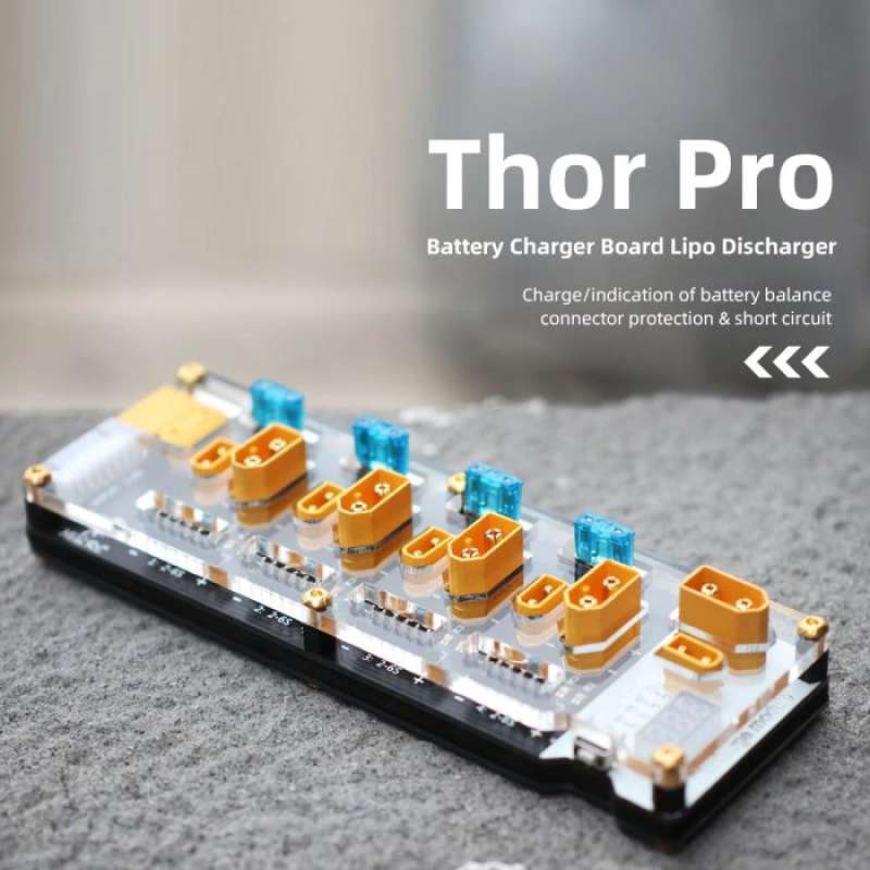 Promo HGLRC Thor 4-port Lipo Battery Balance Charger Board Pro 40A 2-6S ...