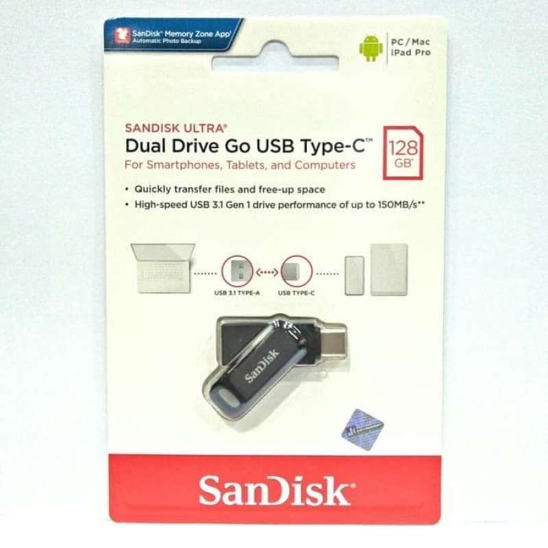 Jual Sandisk Ultra Flashdisk Fd Otg Usb Type C Gb Dual Drive Go Di Seller Super Laris It