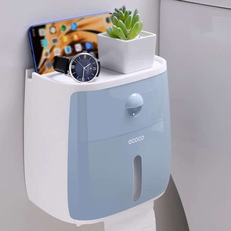 Jual ECOCO WC Box Organizer Tempat Kotak Tisu Tissue Toilet Rak Kamar ...