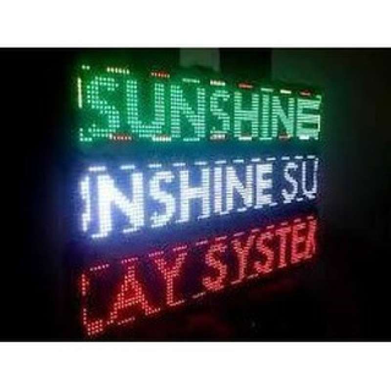 Promo Led Running Text 100 Cm X 20 Cm Moving Sign Warna Merah Indoor ...