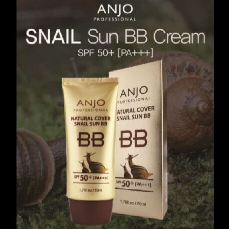 Promo ANJO Professional Natural Cover Snail Sun BB Cream SPF50+ PA+++ 50ml Diskon 23% di Seller ...