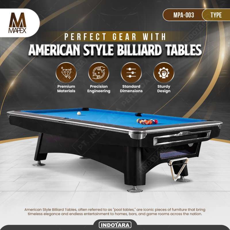 Jual Meja Billiard Mapex Concorrenza 9 Ft Mpa-003 - Meja Bilyar/meja ...