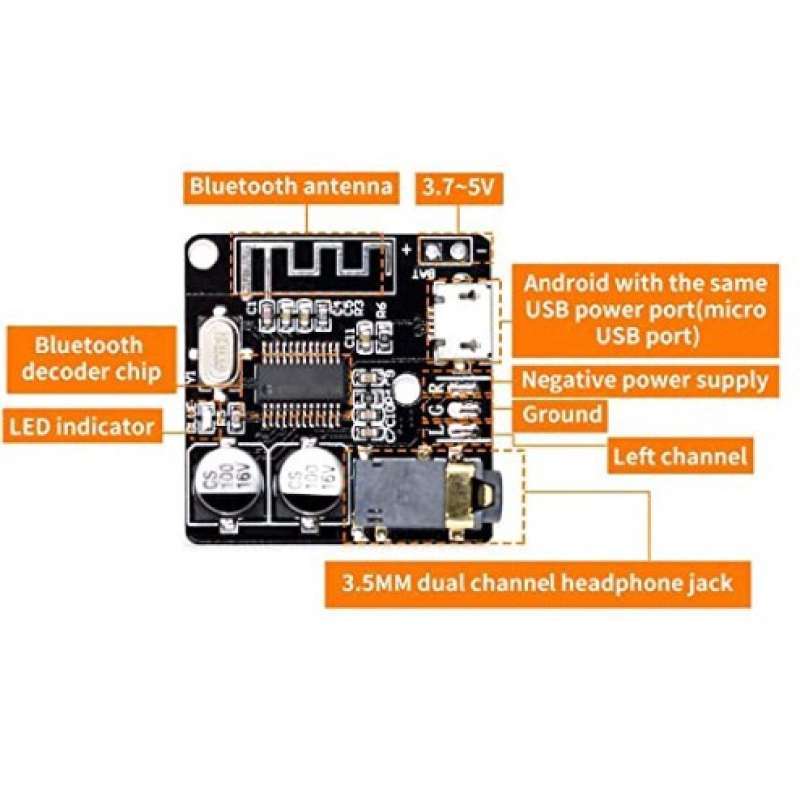 Jual DIY bluetooth 5.0 Audio Receiver Module MP3 bluetooth Decoder ...