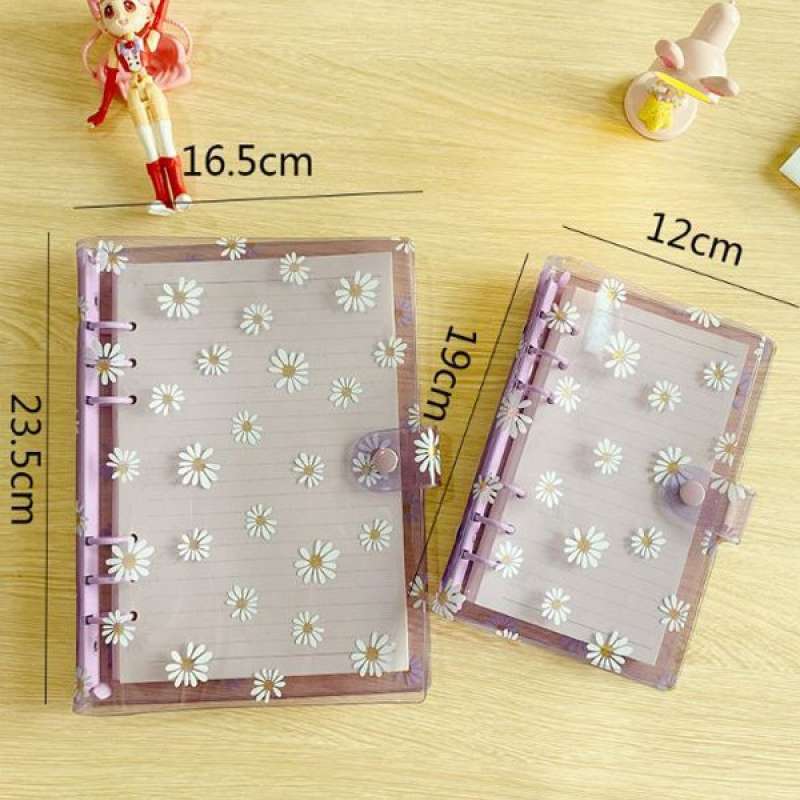 Jual Binder A5 dan A6 motif bunga daisy aesthetic cute scrapbook HB1293 ...