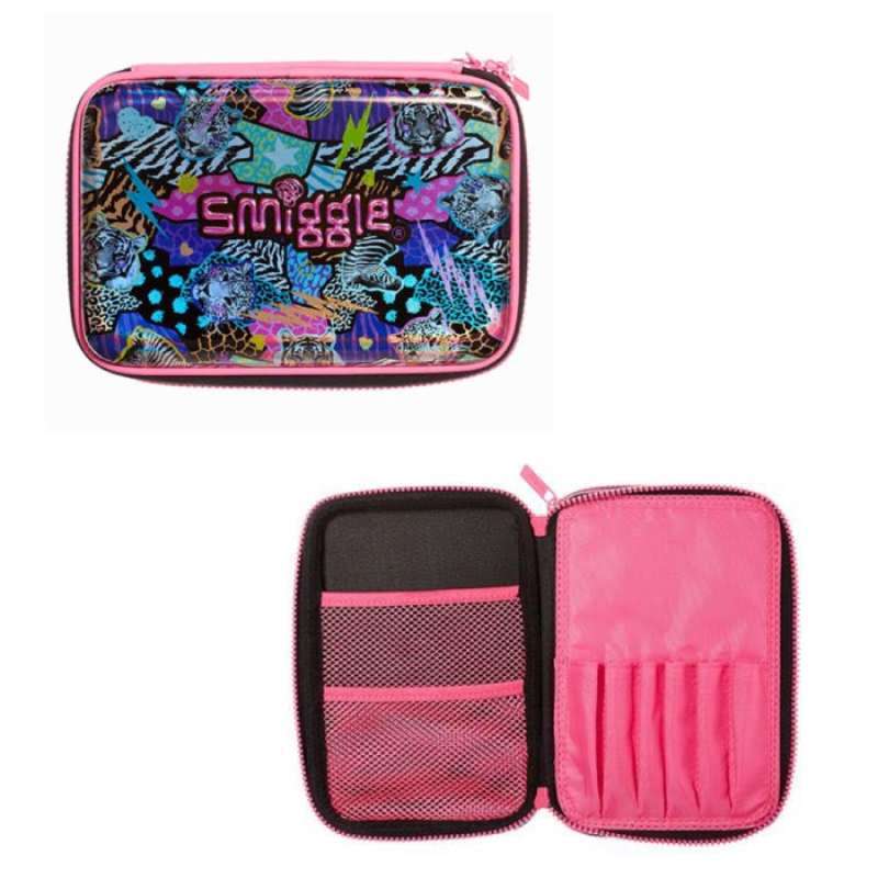 Jual Smiggle Pencil Case Hardtop Double Zip Up Galaxy - Animals Di ...