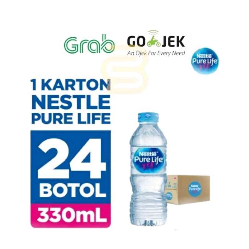 Jual Nestle Pure Life 330ml isi 24 Air mineral botol di Seller GUDANG ...