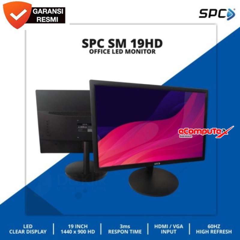 Jual Monitor Spc 19 Inch Sm19hd Led 19 Inci Sm-19hd Hdmi+vga Original - Garansi Resmi Di Seller ...