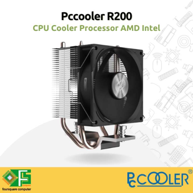 Jual Cpu Cooler Processor Pccooler R200 For Amd Intel Di Seller ...